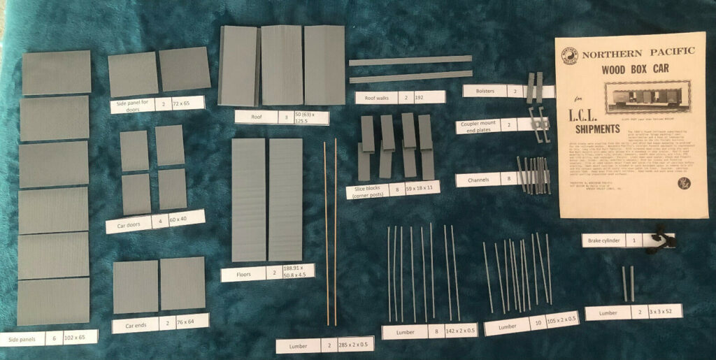 All Nation Line Northern Pacific 60' LCL O Scale Box Car Body Kit PN#2K ...