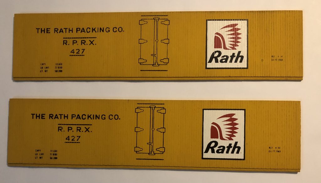 All Nation Line Rath 40 Foot Wood Reefer Kit O Scale 2 Rail With Trucks ...