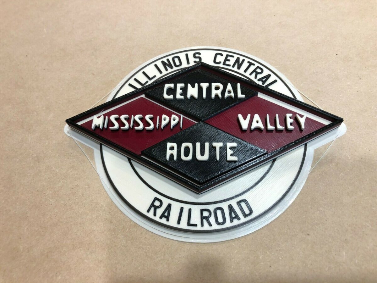 Illinois Central Railroad 1896 Railroad Logo PN#H18 - All Nation Line
