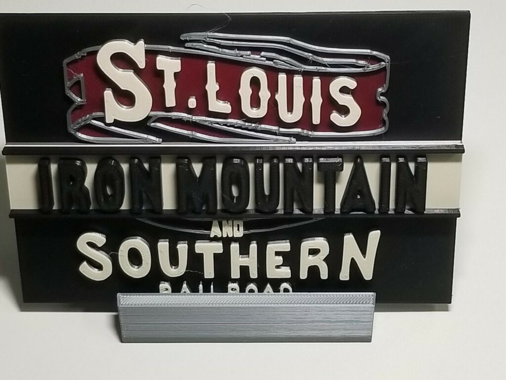 St. Louis Iron Mountain & Southern Railroad Sign PN#H37 - All Nation Line