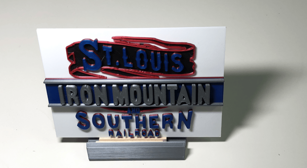 St. Louis Iron Mountain & Southern Railroad Sign PN#H37 - All Nation Line