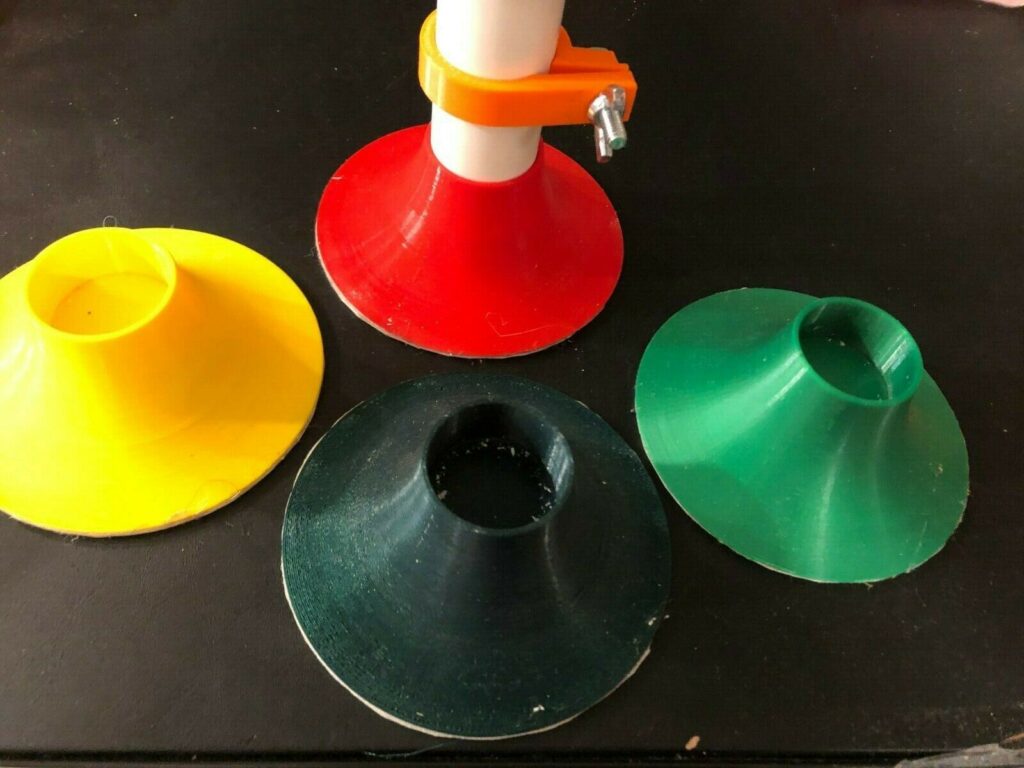 Model Railroad Module Table Section 1" PVC Pipe Floor Leg Pads PN#Mod3 ...