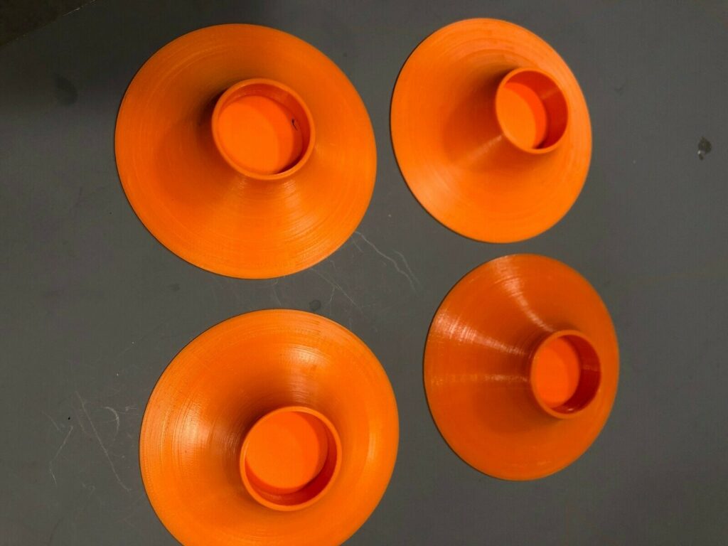 Model Railroad Module Table Section 5" Floor Leg Pads for 1" PVC Leg ...