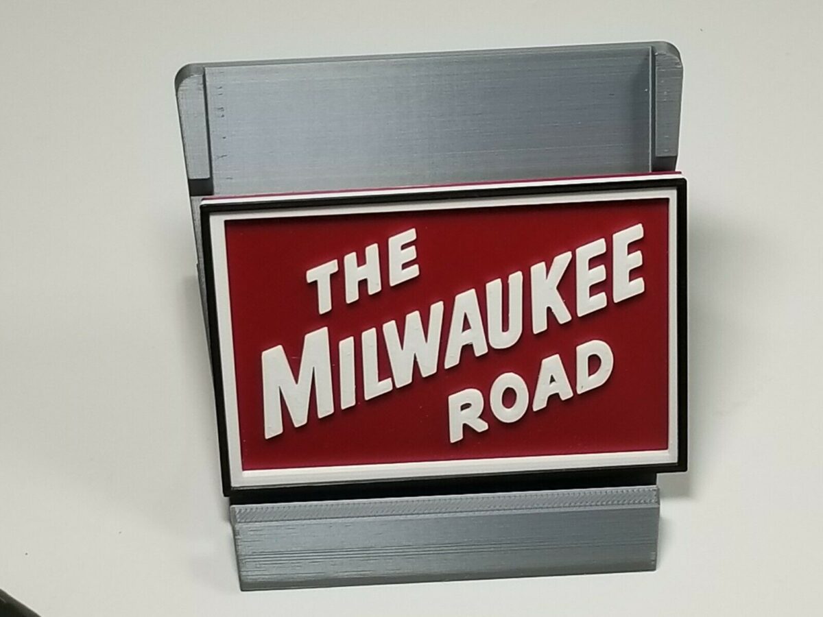 The Milwaukee Road Sign for Model Railroaders PN#H41 - All Nation Line