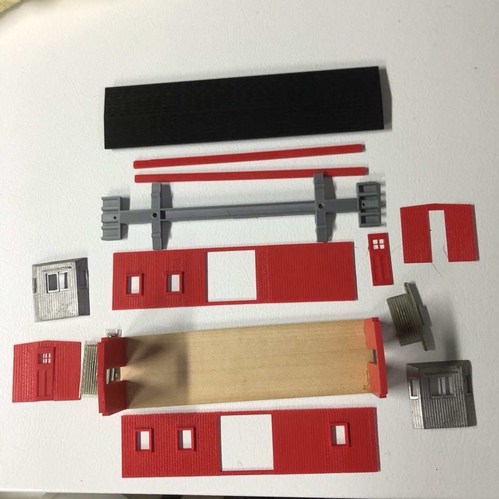 All Nation Line Bay Window Wood Caboose Base Kit for Beginners PN#3630 ...