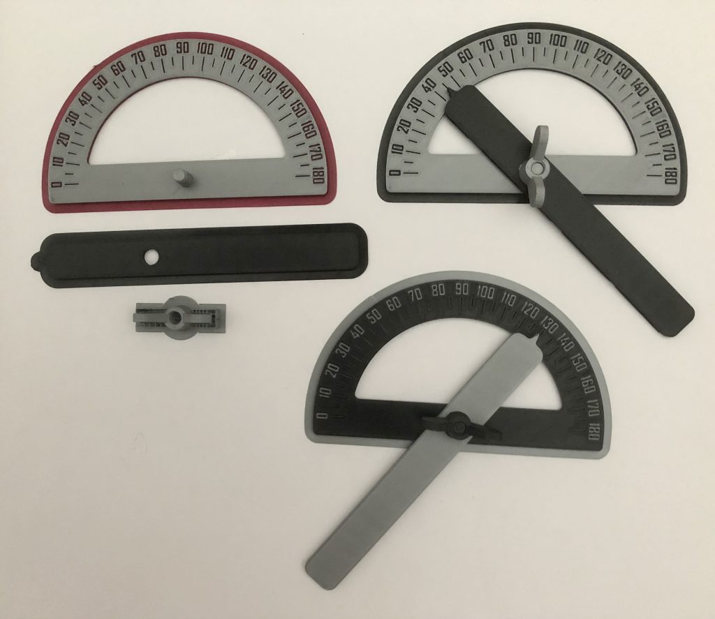 Protractor Tool 3D Printed in PLA Plastic PN#7T - All Nation Line