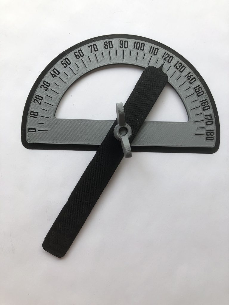 Protractor Tool 3D Printed in PLA Plastic PN#7T - All Nation Line