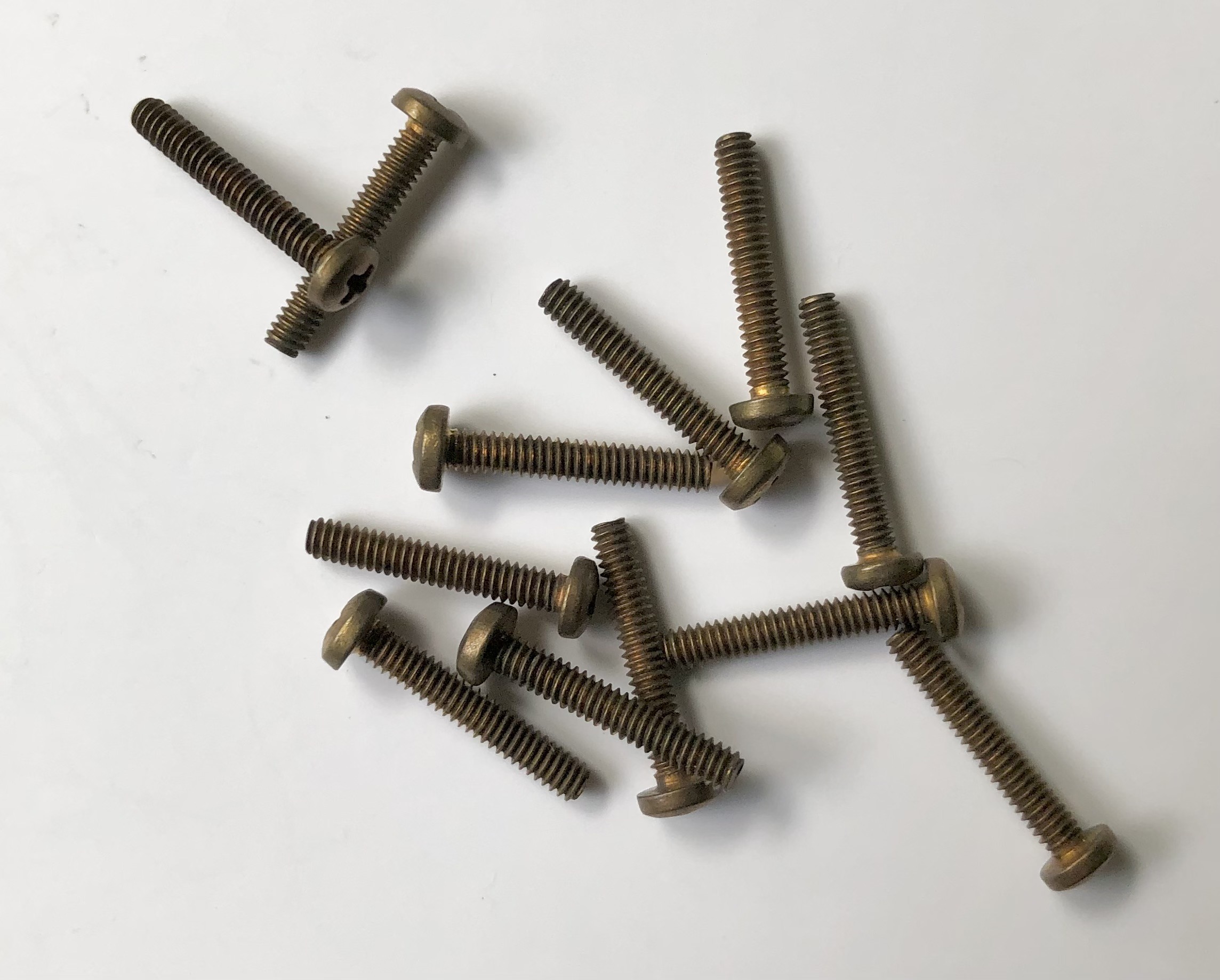 2-56 x 1/2 Philips Screw Brass (1 Dozen) PN# 150 - All Nation Line