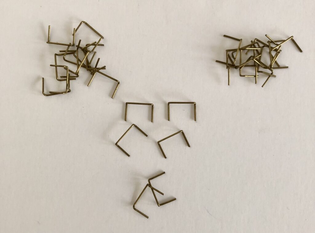 Grab Irons 7/16" Span Brass (2 Dozen) PN#3009 - All Nation Line