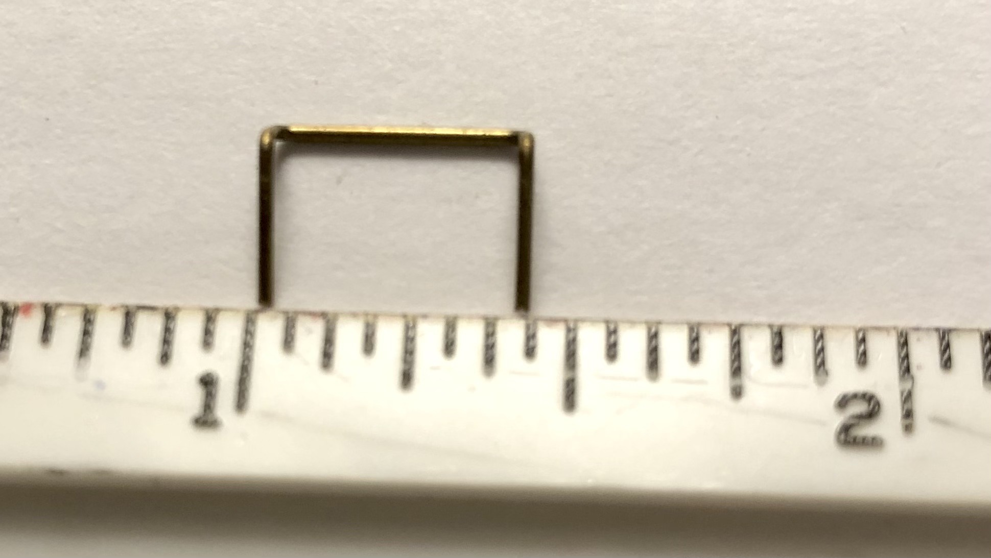 Grab Irons 7/16" Span Brass (2 Dozen) PN#3009 - All Nation Line