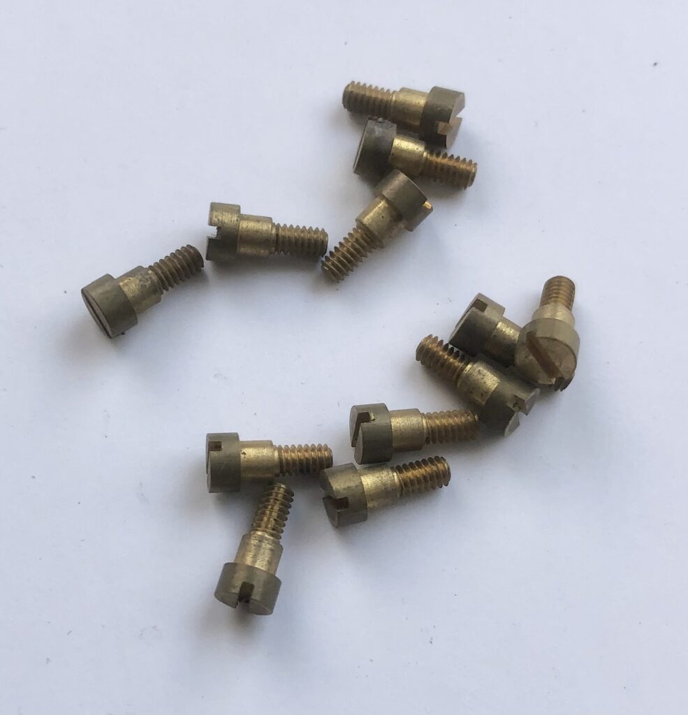 Pivot Screw Brass (12/bag) PN#3838 - All Nation Line