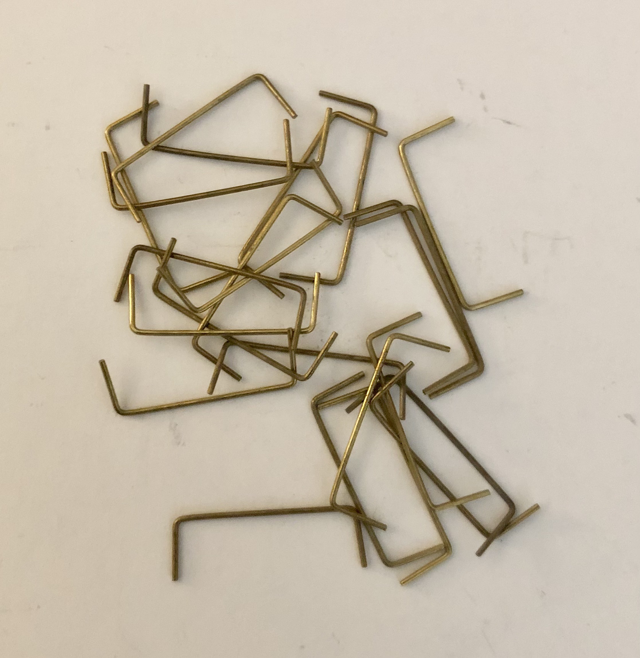 Grab Irons Span 3/4" Brass (2 Dozen) PN# 3013 - All Nation Line