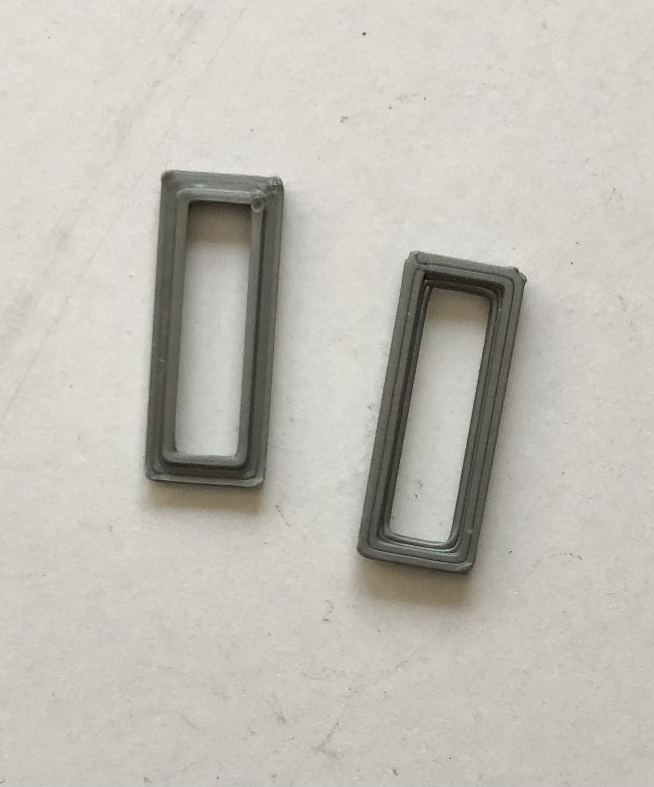 Clerestory Window Frames (20/Bag) 3D Printed ABS PN#318AN - All Nation Line