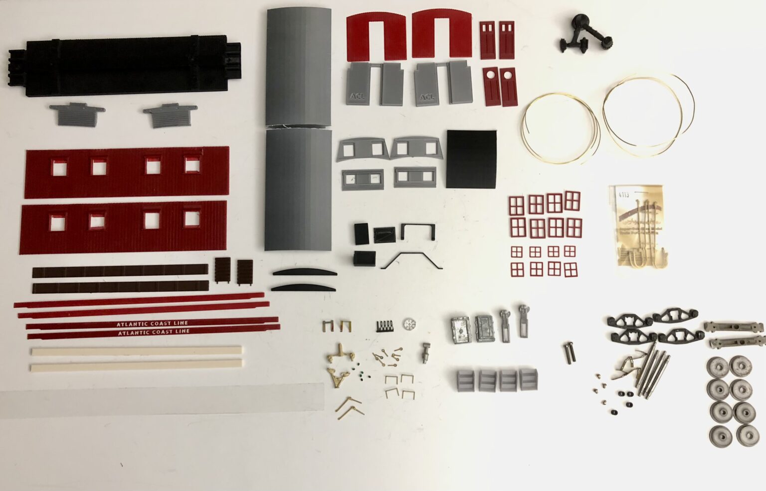 All Nation Atlantic Coast Line Class M3 Caboose KIT - Basic Beginner or ...