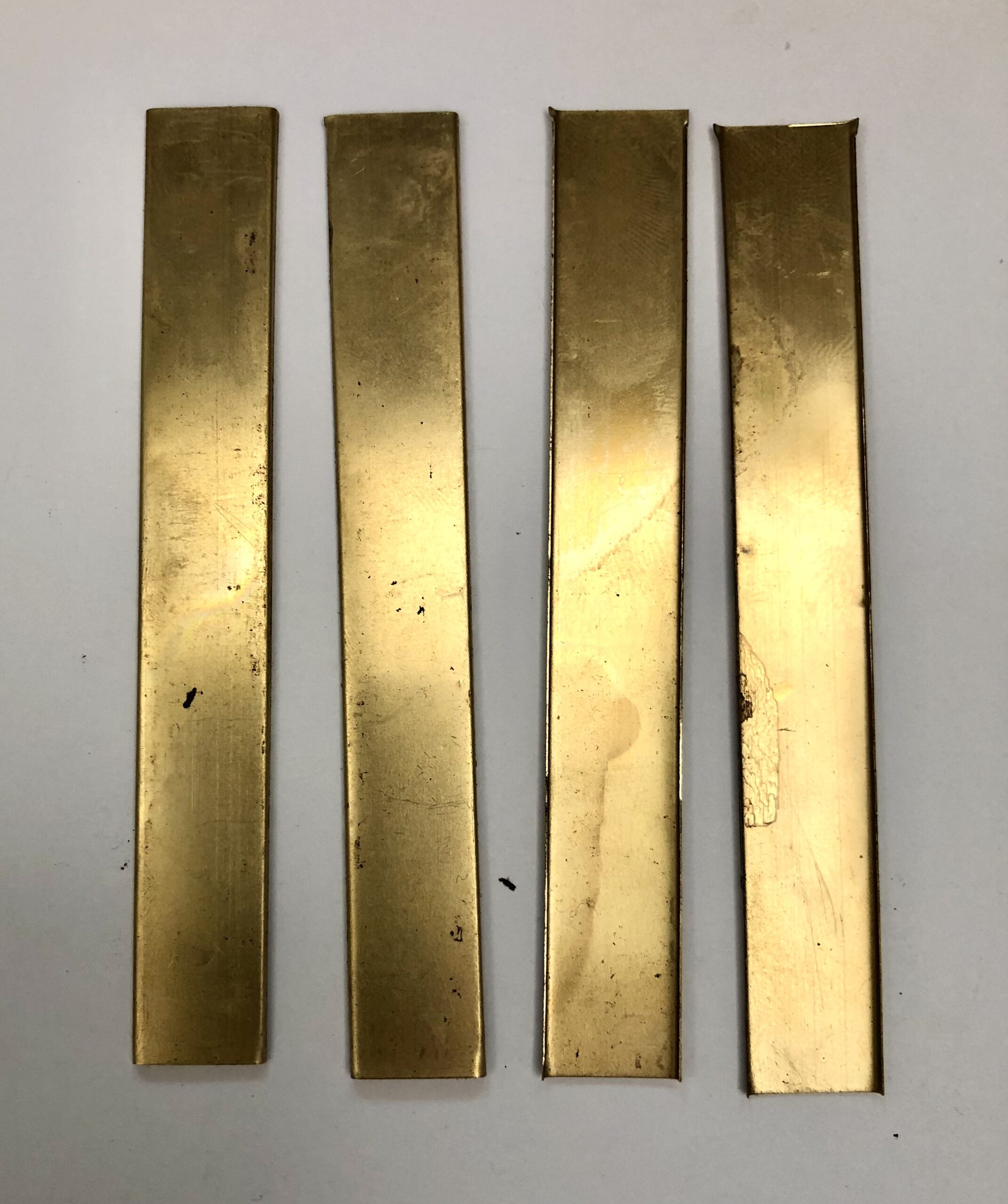 Brass Channel Stock (4") (4/pack) PN#396AN - All Nation Line