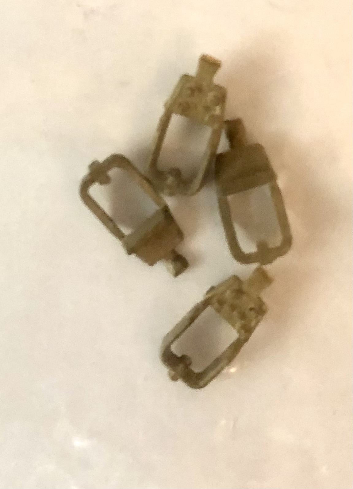 Precision Scale Brackets (4/pack), Lower Brake Staff, for: Freight Car ...