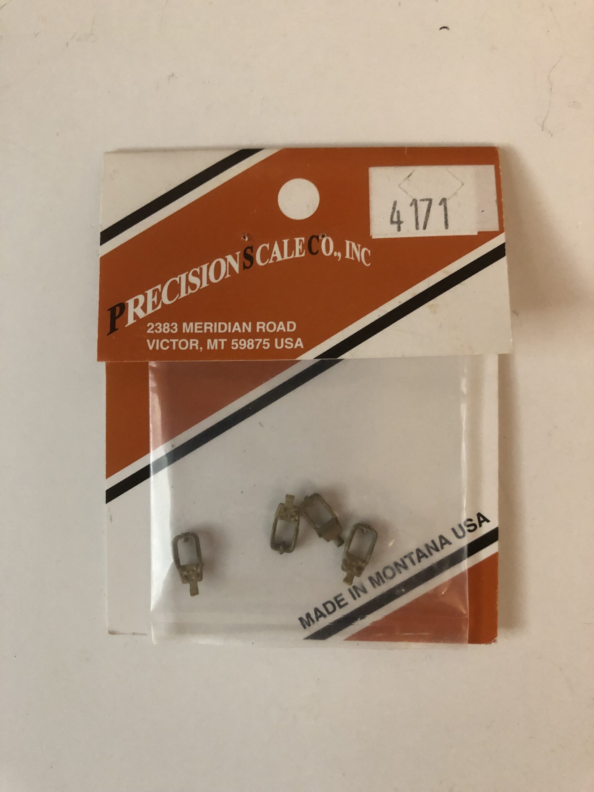 Precision Scale Brackets (4/pack), Lower Brake Staff, for: Freight Car ...