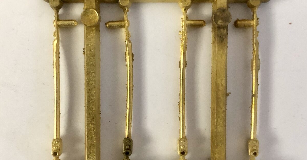 Precision Scale Stanchions, End Post Handrail, for GP7 (Brass) O Scale ...