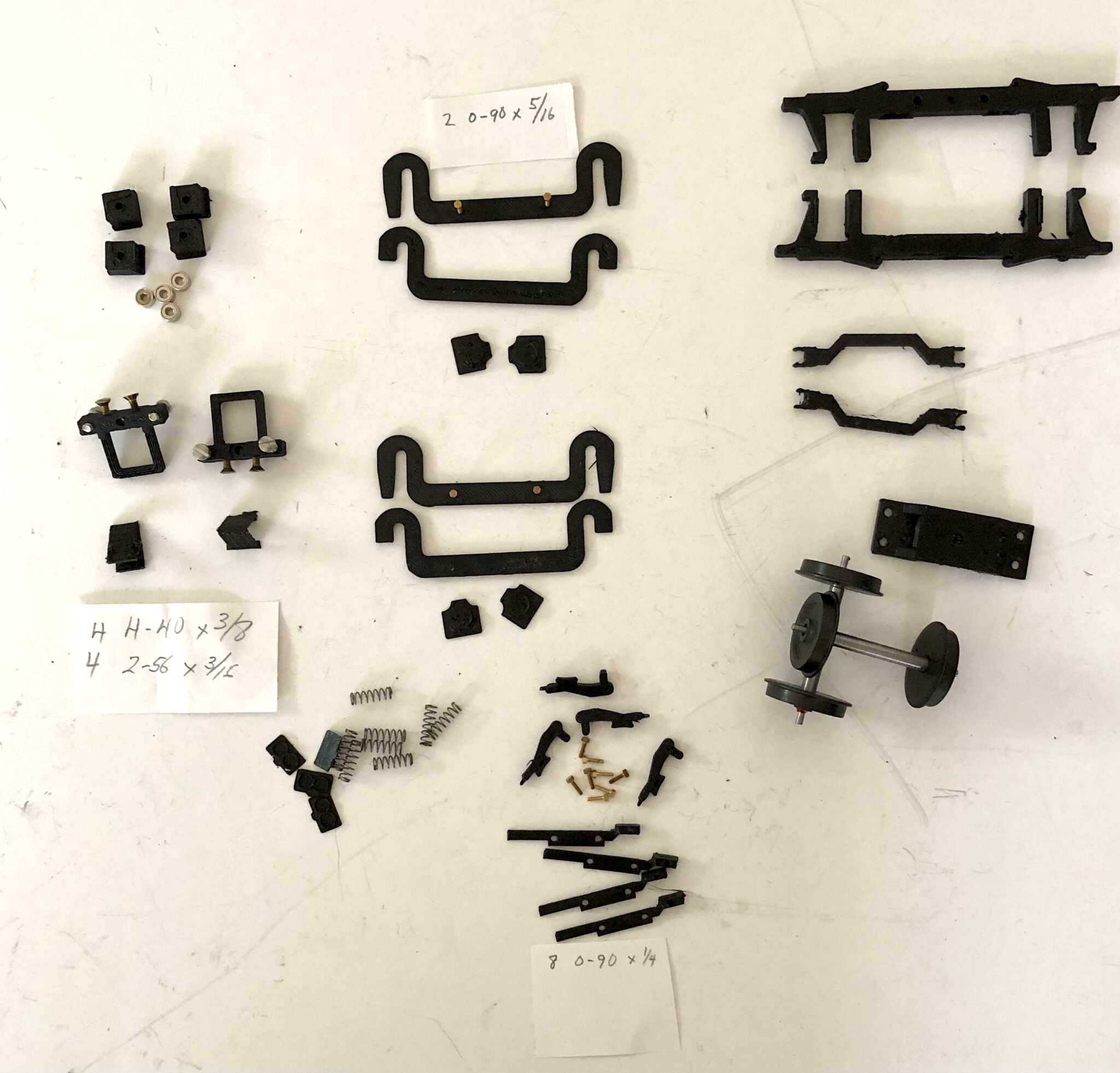 All Nation AAR Type B Truck KIT UNASSEMBLED 40" Wheels (Single) (minus ...