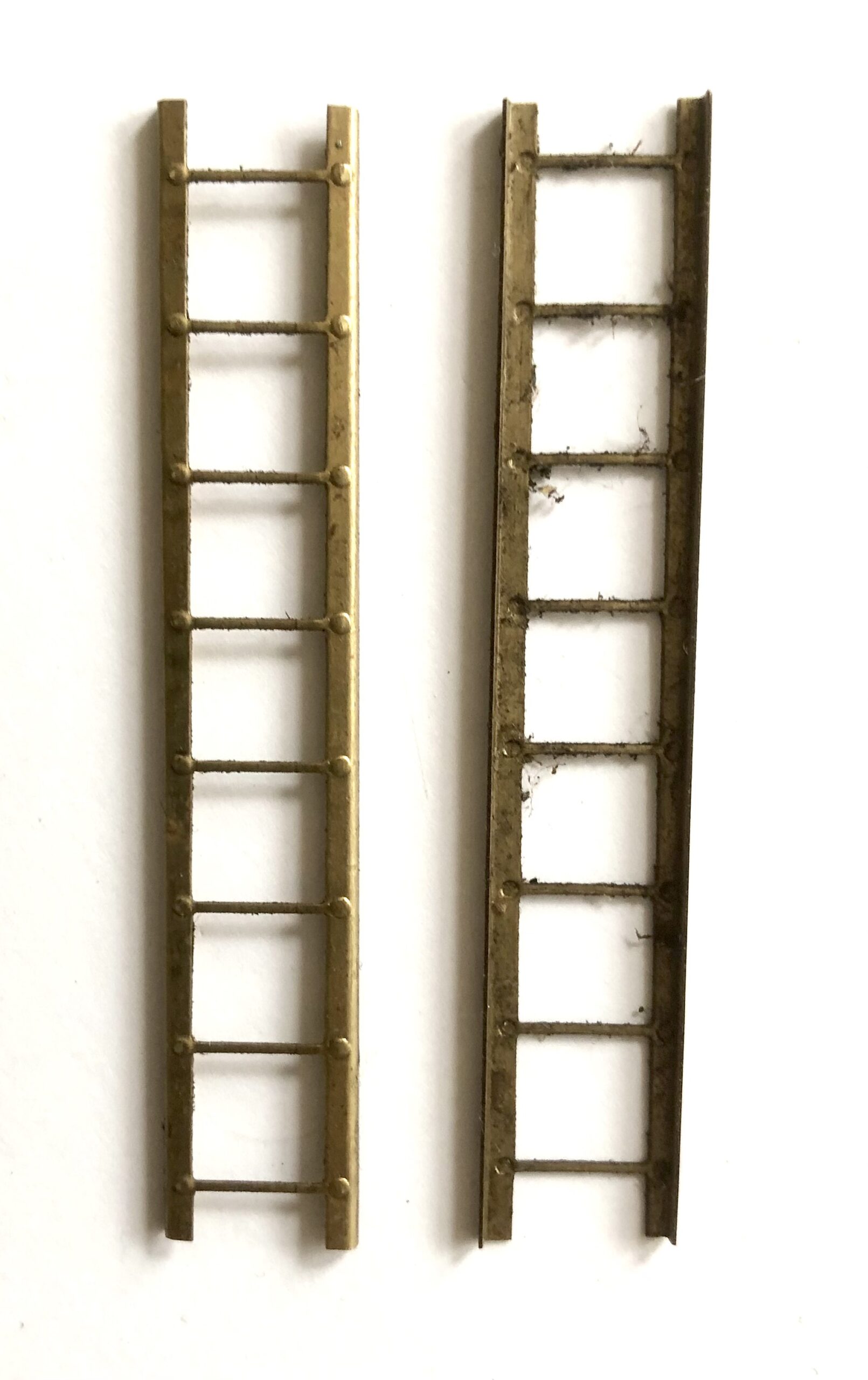 All Nation Line 2 (Two) 8-Rung Brass Ladder O Scale PN#3032 - All ...