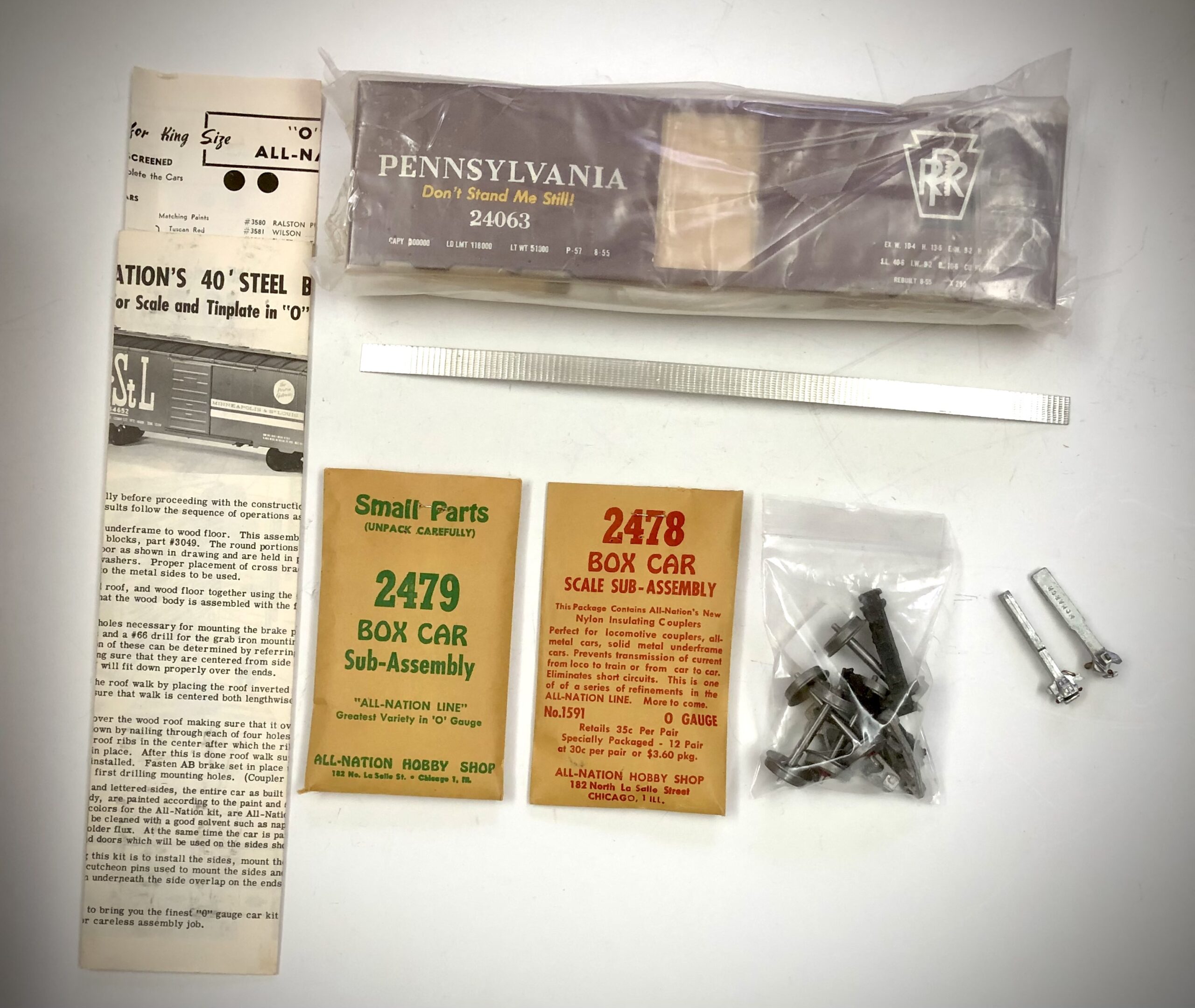 All Nation PRR "Don't Stand Me Still" 40' Box Car with Trucks ...