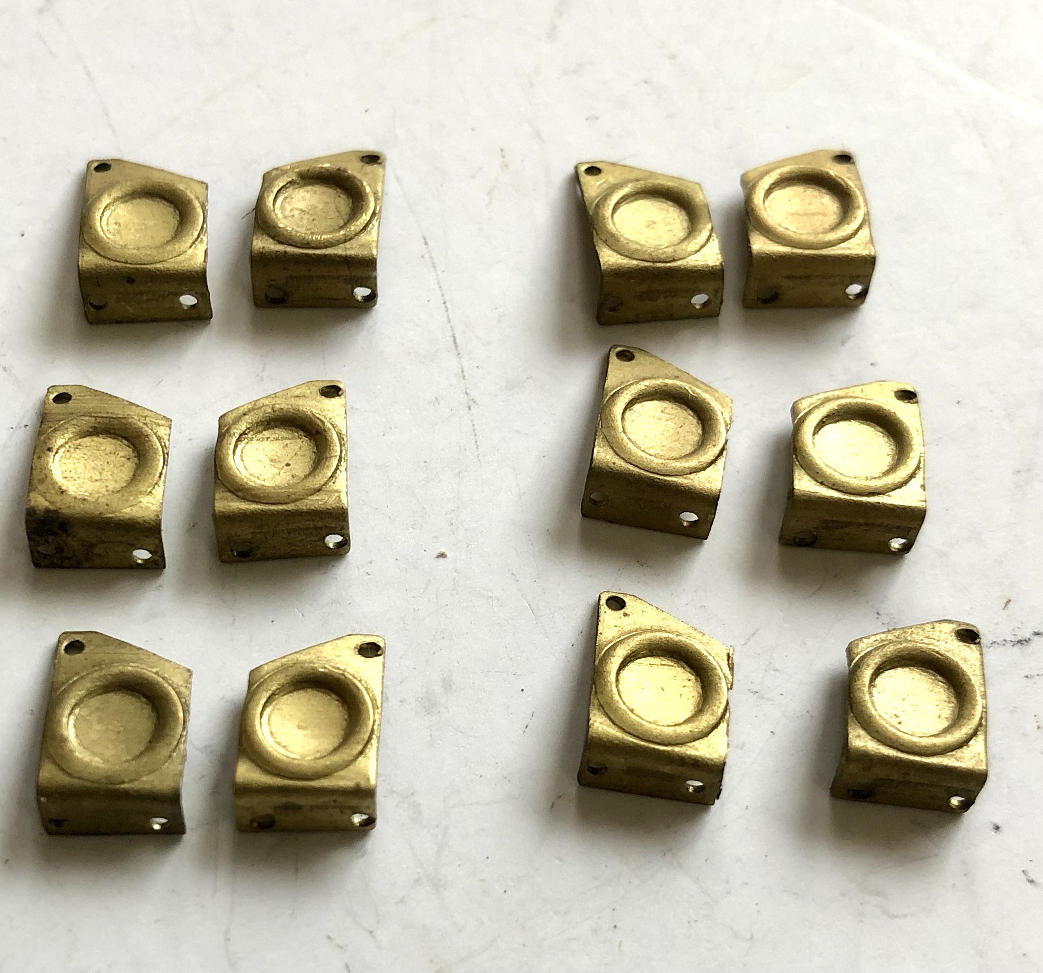 Poling Pockets, Left/Right (6 Pairs), Brass PN#9330 - All Nation Line