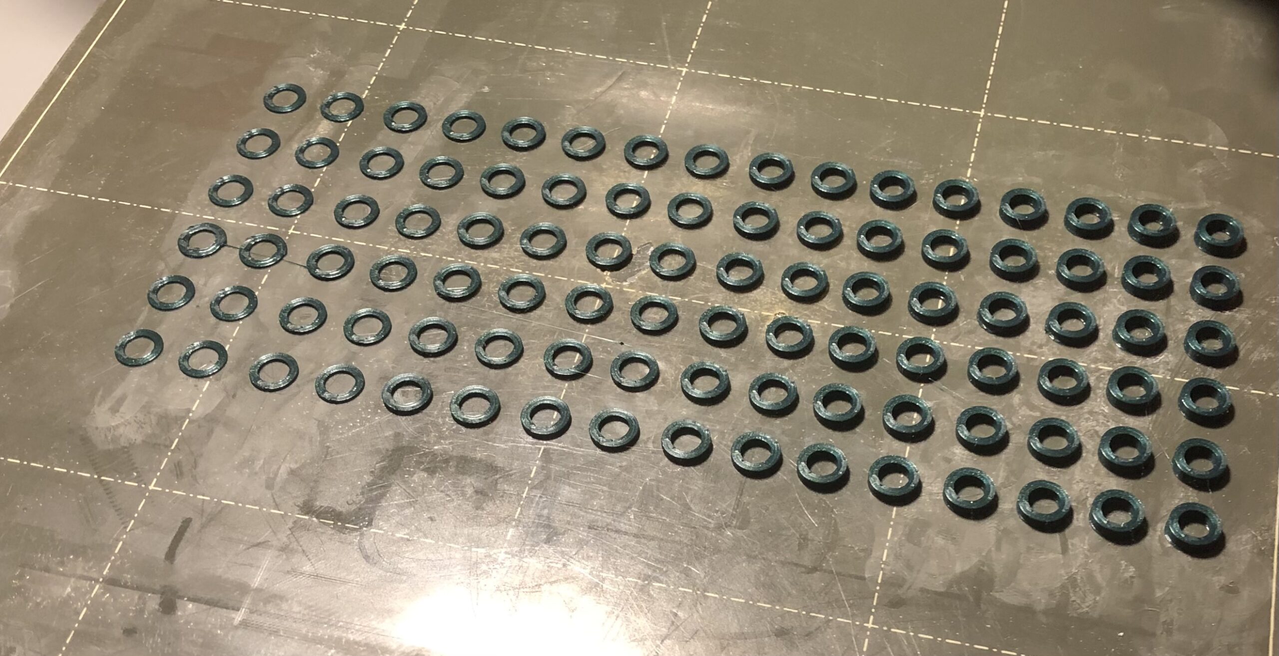 96 Washers (OD=1/4" x IN=5/32") 12 Washers each (8 different ...