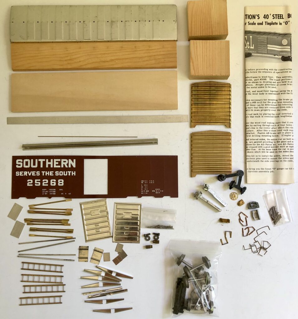All Nation Southern Railway 40' Steel Box Car Kit With Bettendorf Truck ...