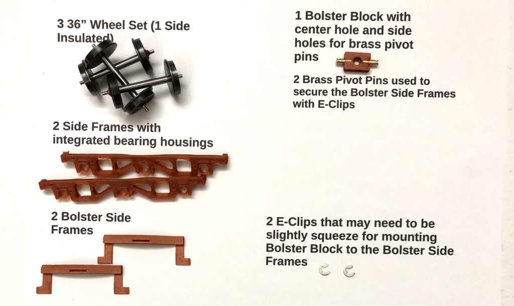 All Nation American Steel Foundries Basic Freight Trucks 6-Wheels KIT ...