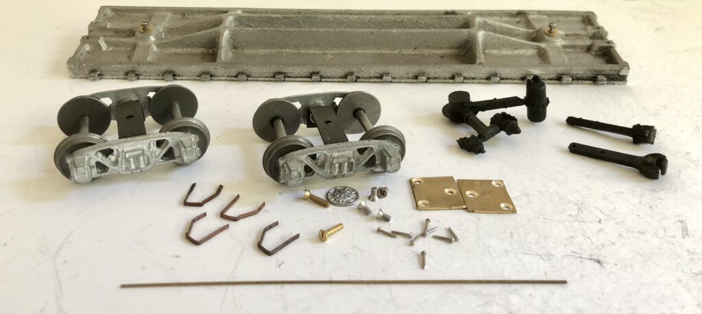 All Nation FishBelly Flat Car 46 Foot Kit with Trucks & Detail Kit PN ...