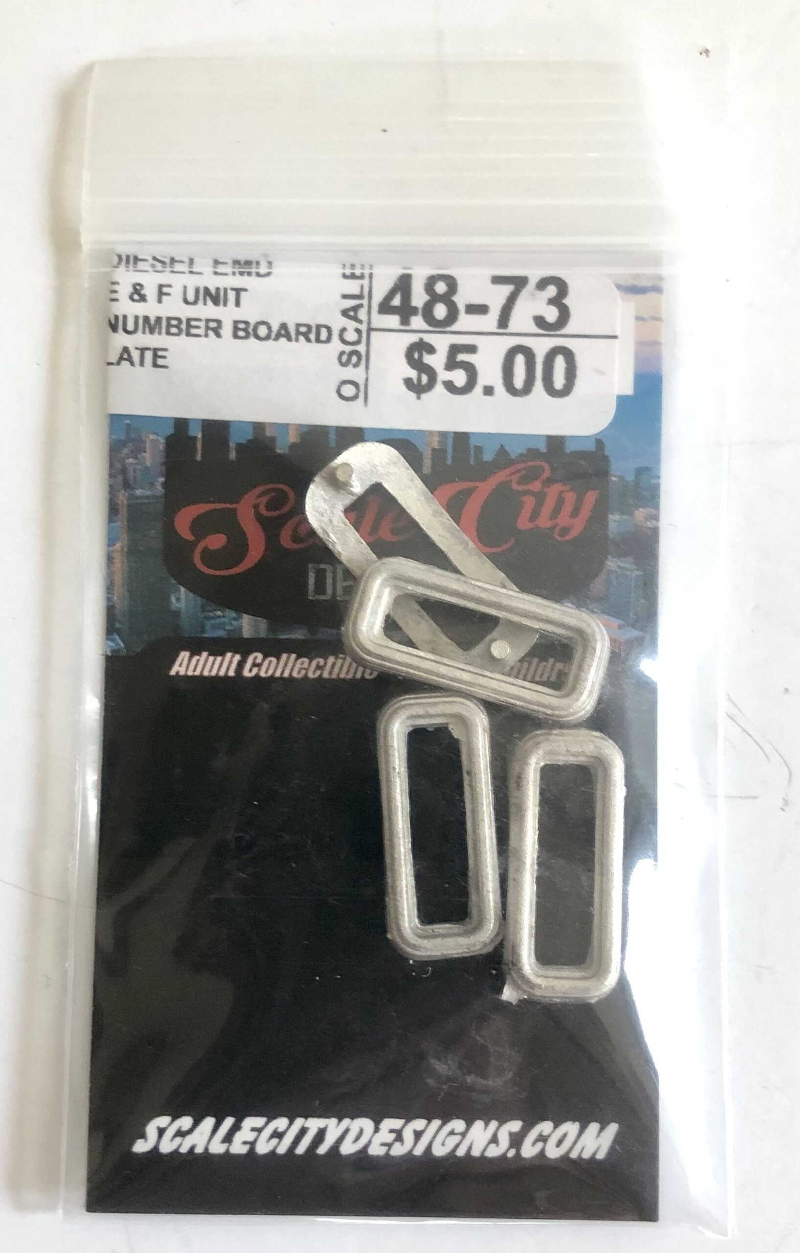 Diesel EMD E&F Unit Number Board Late O Scale PN#48-73 - All Nation Line