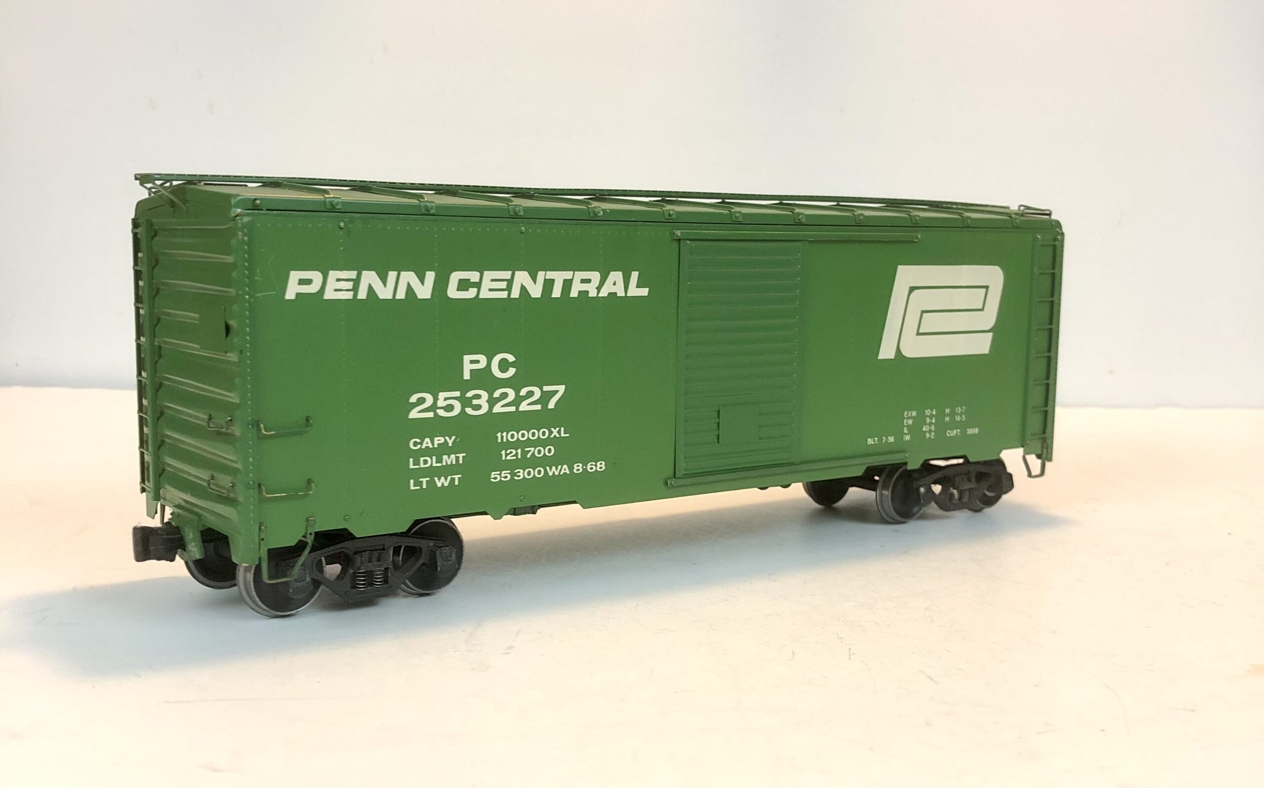 All Nation Line Penn Central Freight Box Car (used as is) O Scale with ...