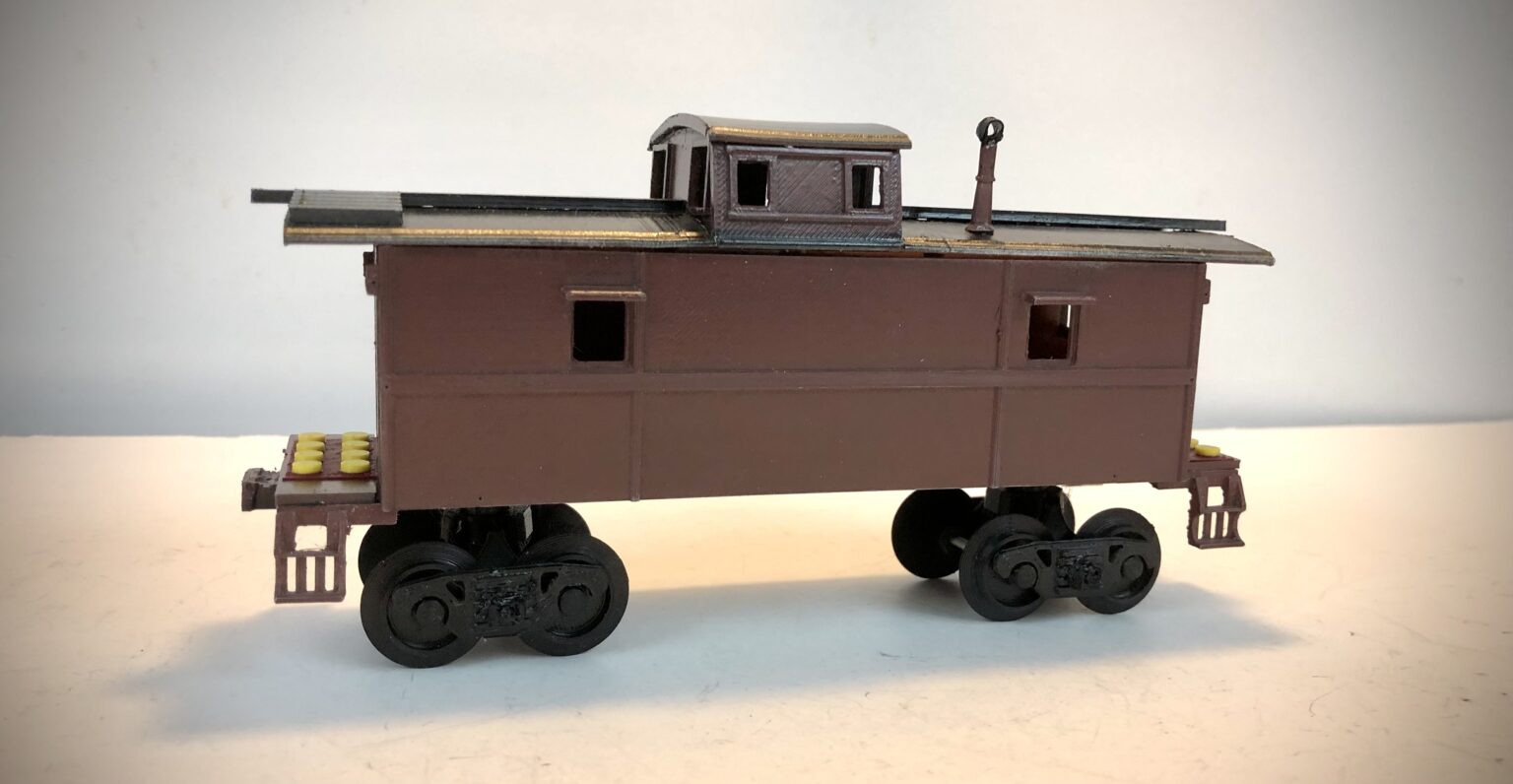 Scale Model Railways Megow 31' 3" C&O Steel Caboose KIT With 1 Pair L ...